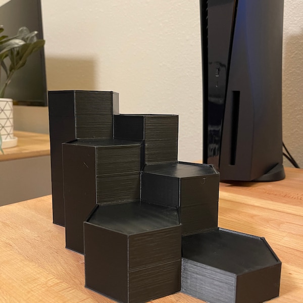 6" Action Figure Hexagon Stands and Risers - STL 3D Print Files Hex - Etsy