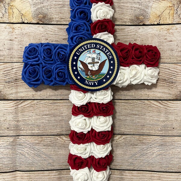 CRAFT SIGN Patriotic Flag Red White Blue 4th of July Tiered Tray Round ...