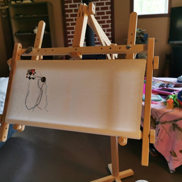 Needlework Floor-standing Type Stand Made of Natural Organic Beech Wood ...