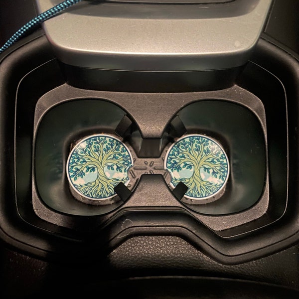 Four Pack Coasters | Decorative Coasters Set of 4 | 3.7" Ceramic ...