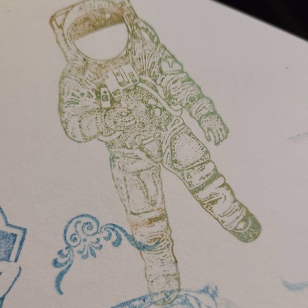 Astronaut RUBBER STAMP, Space Travel Rubber Stamp, NASA Rubber Stamp ...