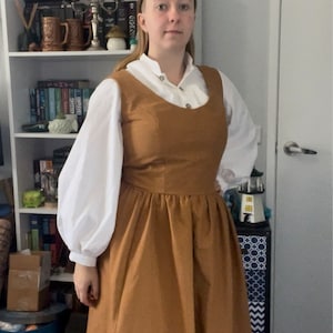 Cottagecore Dress Sewing Pattern, Medieval Cosplay Dress, Ball Gown ...
