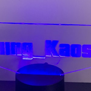 Personalized Sprint Racing Car Led Night Light, Personalized 16 Colors ...