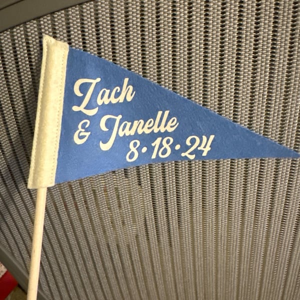 CUSTOM Mini Pennant | Small Felt Pennant on a Stick | Personalized ...