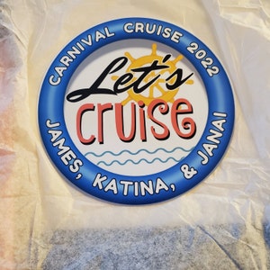 Let's Cruise Personalized Cruise Door Magnet - Etsy