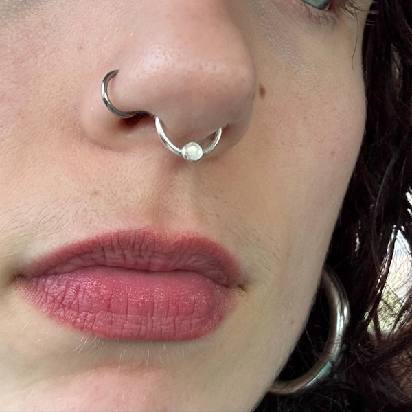 Nose Ring Clicker - Nose Piercing - Nose Jewelry- 316L Surgical Steel ...