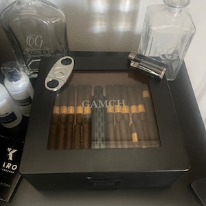 Luca Humidor Cabinet Cigar Storage for 80-100 Cigars Rich - Etsy