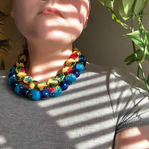 Polish Folk Beads, a Set of a Necklace and Bracelet, Handmade ...