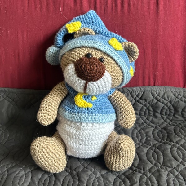 Crochet Pattern Pyjamas Sleepwear Clothes for 18cm Toy / AMIGURUMI PDF ...