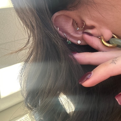 Tunnels, Ear Tunnel, Brass Tunnel, Ear Gauge, Gold Plug, Gauge Jewelry ...