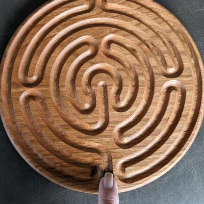 Ball Labyrinth, Wooden Finger Labyrinth, Meditation Labyrinth ...