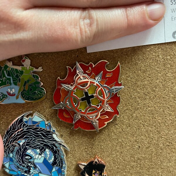Kingdom Hearts Pin - Spinning Axel Chakram Enamel Pin Spinner - Etsy