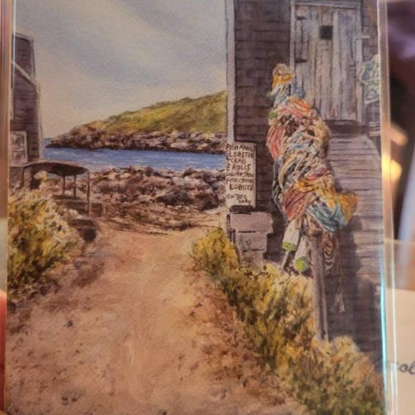 Monhegan Island Fish House, Maine Painting, Original or Print ...