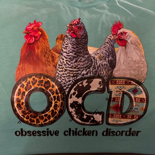 OCD Obsessive Chicken Disorder Png Sublimation Design Download, Chicken ...