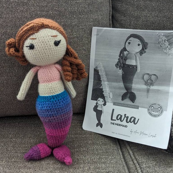 E-book Crochet Pattern Amigurumi Lara the Mermaid Doll PDF - Etsy