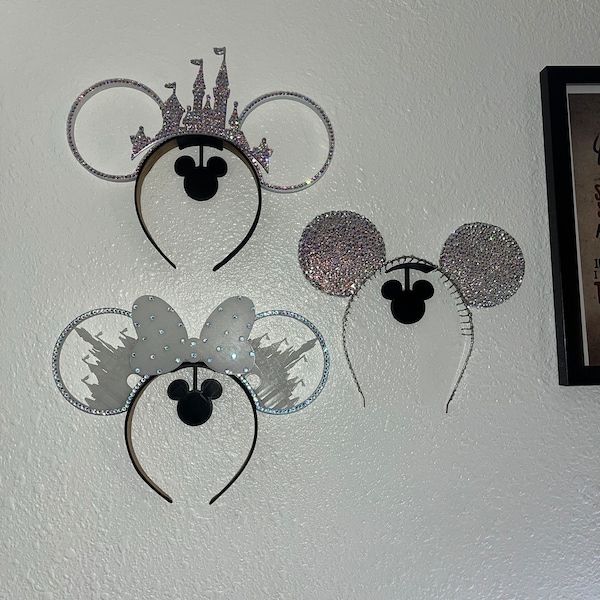 1" Mouse Ear Wall Hook, Mouse Ear Display, Headband Hanger, Headband ...