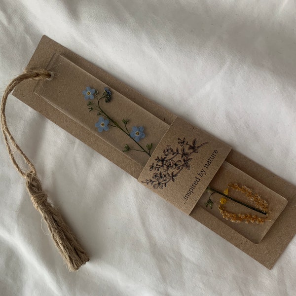 Personalized Resin Bookmark. Forget-me-not Flowers. Graduation Gifts ...