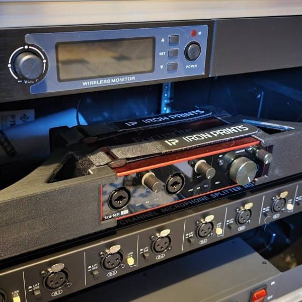 Rack Mount Kit for Focusrite Scarlett 8i6 3rd Gen 19 1.5U PETG Brackets ...