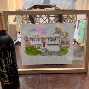 Our First Home Print Homeowners Gift Custom House Portrait - Etsy