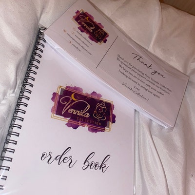 Personalised Business Thank You for Your Order Compliment Slips Card ...