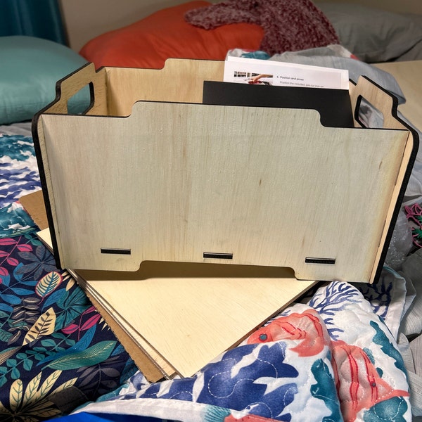 Laser Cut Stackable Storage Box Files, Laser Cut Wooden Box, Vector ...