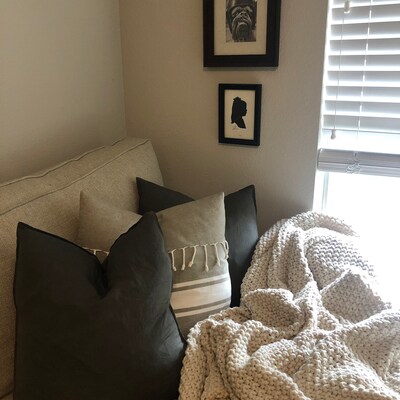 Multiple Colors Washed Linen Decorative Pillow Cover With Invisible ...