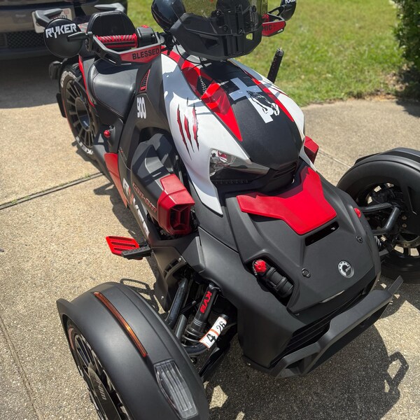 Racing Stripes Ryker Motorcycle Custom Vinyl Decal Personalize Your ...