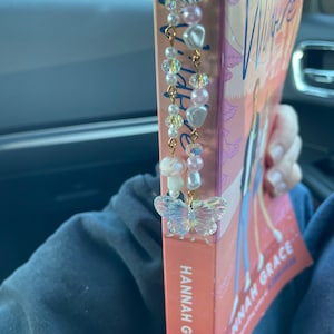 Beaded Bookmark, Hook Bookmark, Book Lover Gift Idea, Gold Bookmark ...