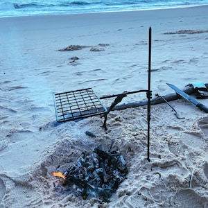 The Original Grill Mini Fire Anchor. Swing Arm. Outdoor Cooking ...