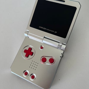 Black on Black Boxy Pixel Metal Gameboy Advance GBA Unhinged SP ...