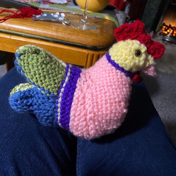 Emotional Support Chicken Jr.® Knitting Pattern - Etsy