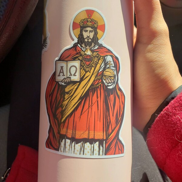 Large 4 Ave Christus Rex Sticker - Etsy