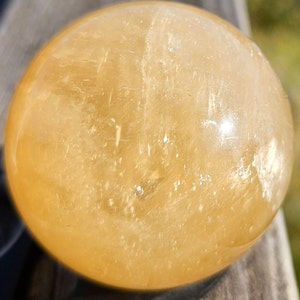 Natural Yellow Banded Aragonite Cabochon Stone. Healing Stone, Polished ...