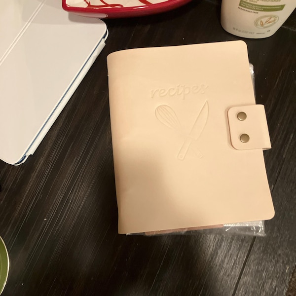 Personalized Leather Recipe Book, 3 Rings Recipe Binder, Family ...