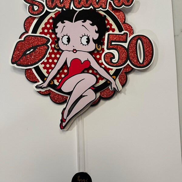 Betty Boop Cake Topper - Etsy
