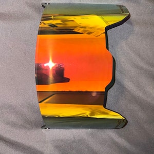 Precision Football Helmet Visor Mirror Chrome - Etsy