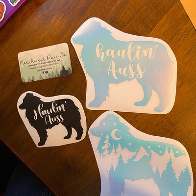 Adventure Aussie Decal, Aussie Nature Bumper Sticker, Dog Mom, Dog ...