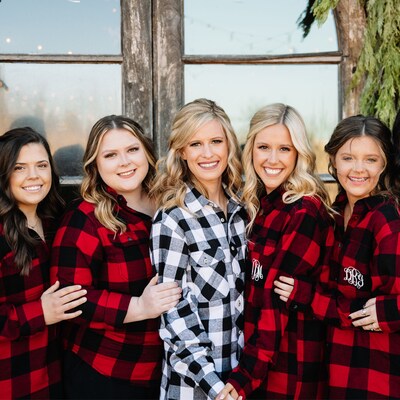 Bridal Party Flannels,buffalo Plaid,bridesmaidproposal,bridal Party ...
