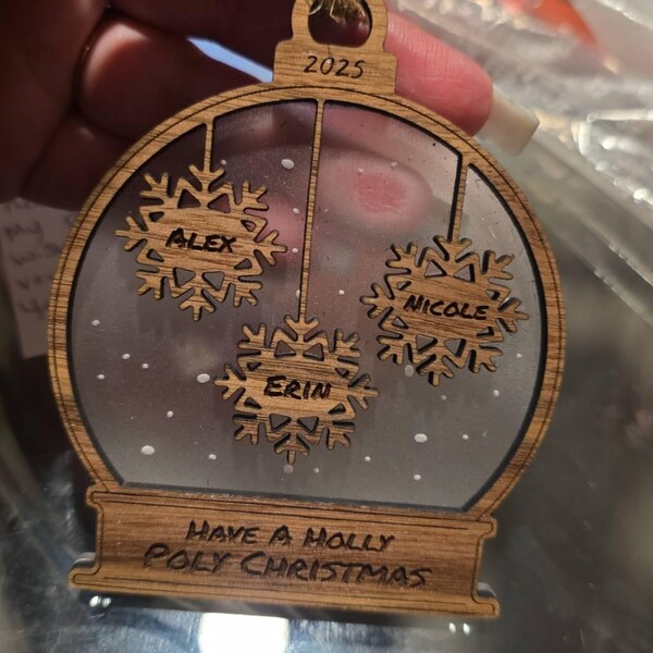 Personalized Polyamory Ornament - Have a Holly Poly Christmas 2025 - Etsy