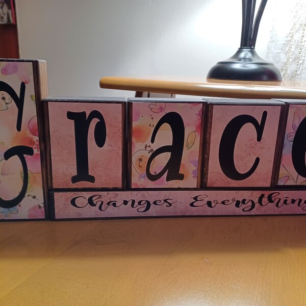 Faith Block Set - Faith Scripture Blocks - Religious Blocks - Vinyl ...