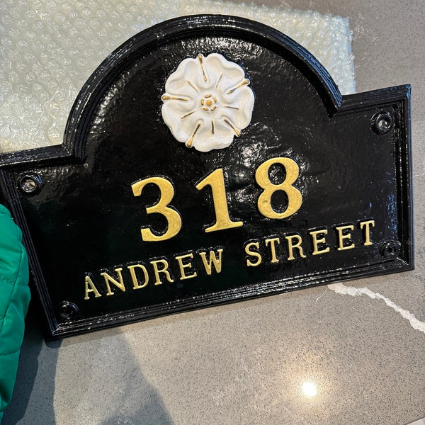 Vintage Traditional House Numbers, Personalized House Number Plaque ...