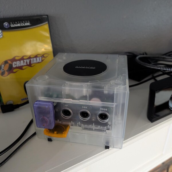 Nintendo Gamecube Console Clear Transparent Black NTSC-U/C DOL-001 Gc ...