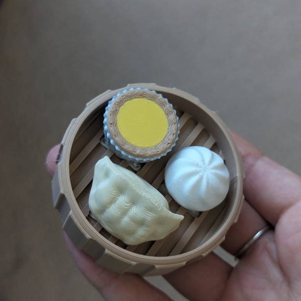 Dumpling Dim Sum Keyboard Fidget Toy: 3-switch Stress Relief - Etsy