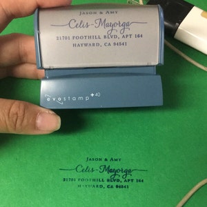 Custom Script Return Address Stamp Self Inking - Etsy