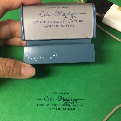 Custom Script Return Address Stamp Self Inking - Etsy