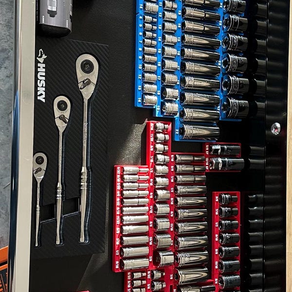 Socket Organizers Compatible With 200 Pc Husky Set - No More Searching ...