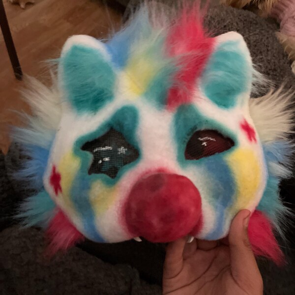 Fleshed Black Cat Therian Mask - Etsy