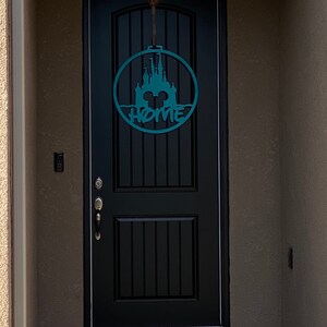 Disney Castle Sign Disney Wall Art Disney Door Hanger - Etsy