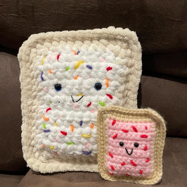 Toaster Pastry Crochet Pattern, No-sew, Crochet Pillow Pattern, Crochet ...
