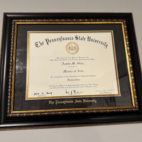 Silver Custom Diploma Frame - Etsy